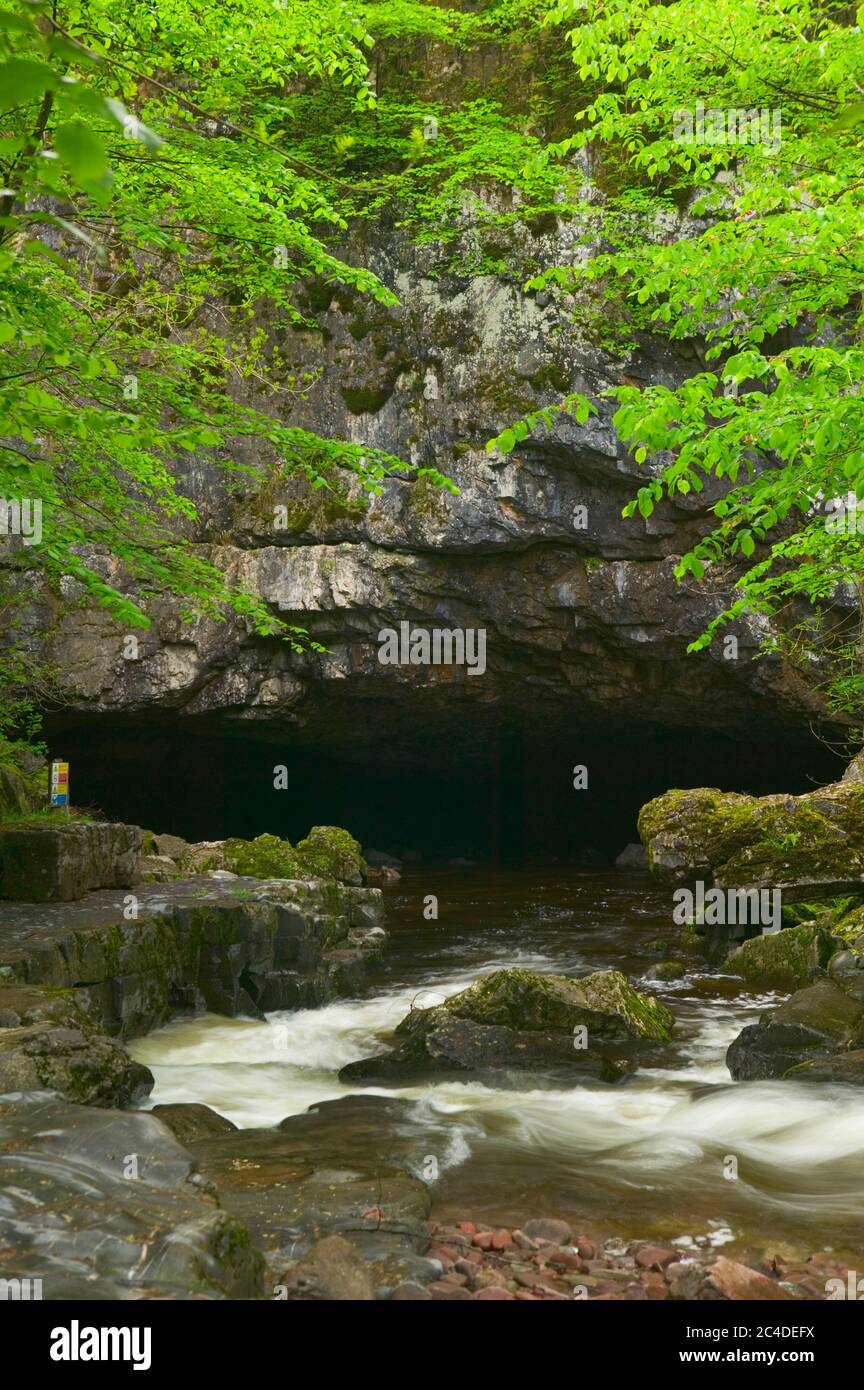 cave entrance at Ystradfellte Brecon Beacons Powys Wales Stock Photo ...