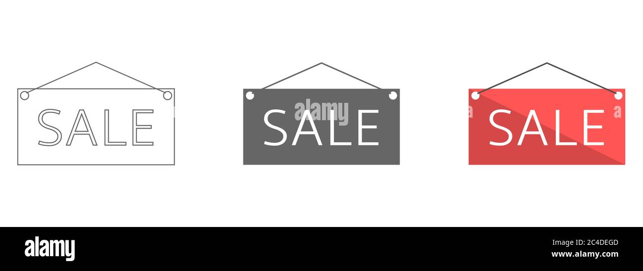 Sale hanging signs Stock Vector Image & Art - Alamy