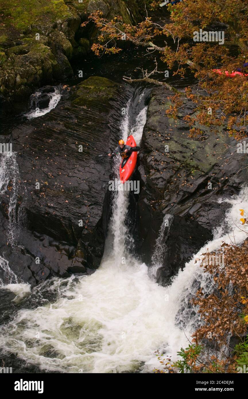 Adventure sport in Snowdonia Wales Stock Photo - Alamy