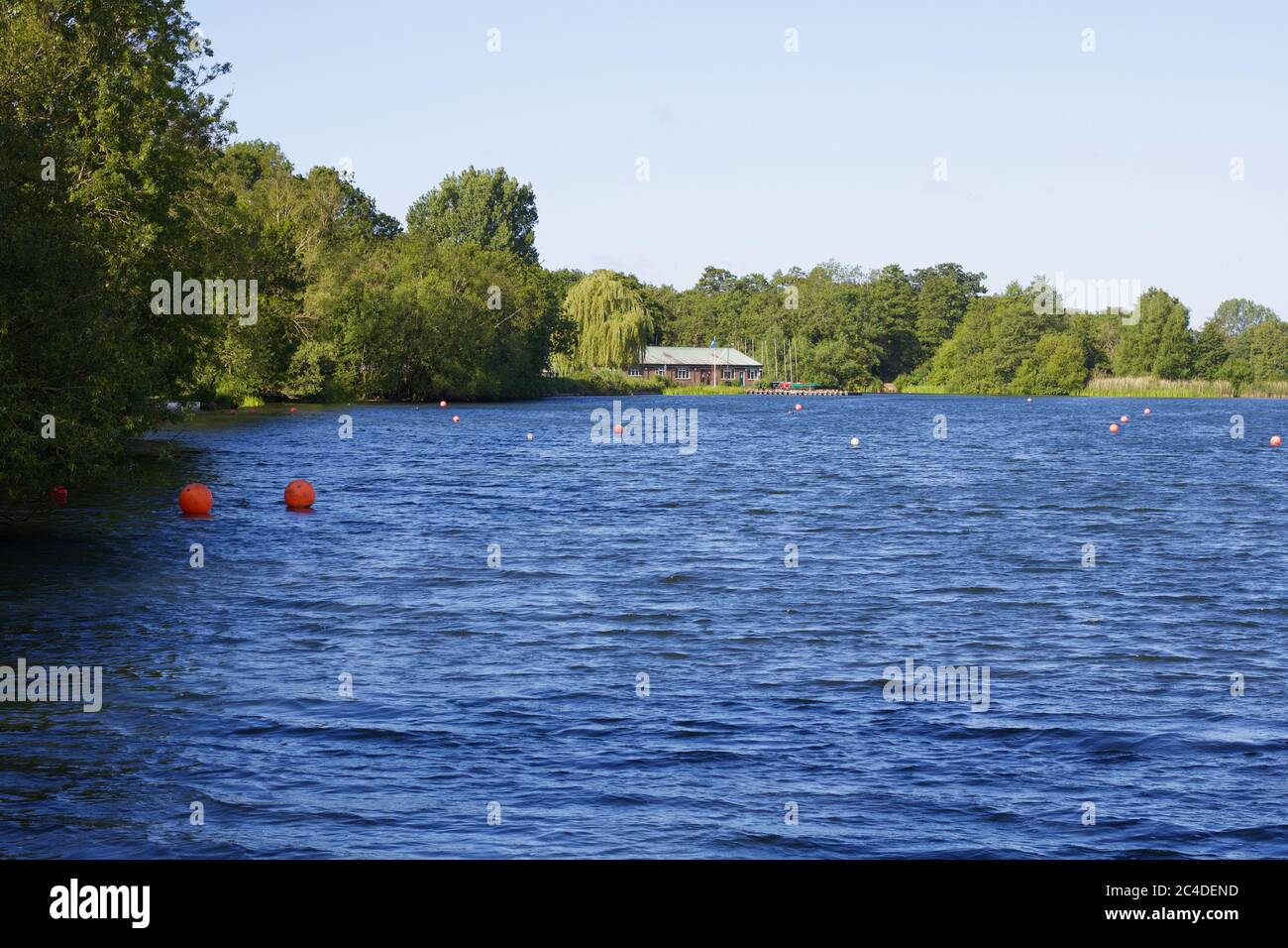6 June 2020 - Rickmansworth, England, UK: Rickmansworth Aquadrome with ...