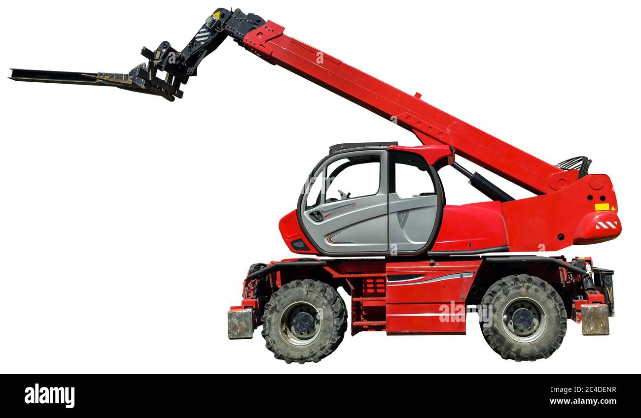 Red Wheel Loader Cut Out Stock Images & Pictures - Alamy