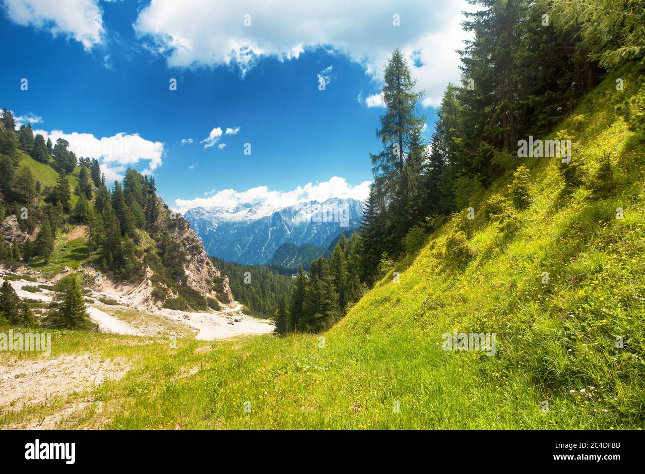Landscape from The Dolomites near to Cortina, Italy Stock Photo - Alamy