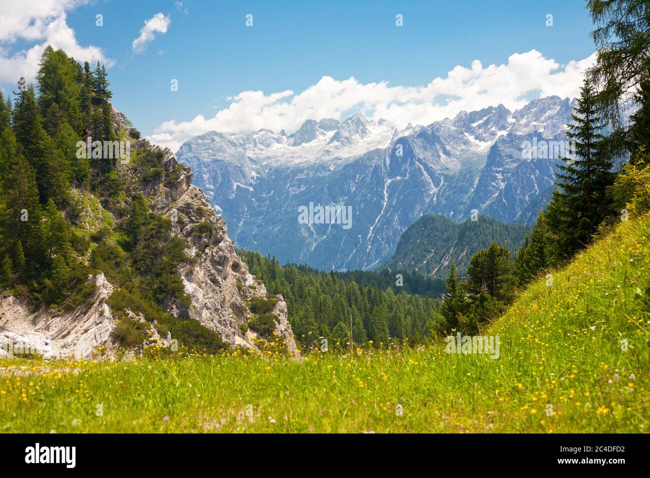 Beautiful landscape from the Dolomites near to Cortina Stock Photo - Alamy