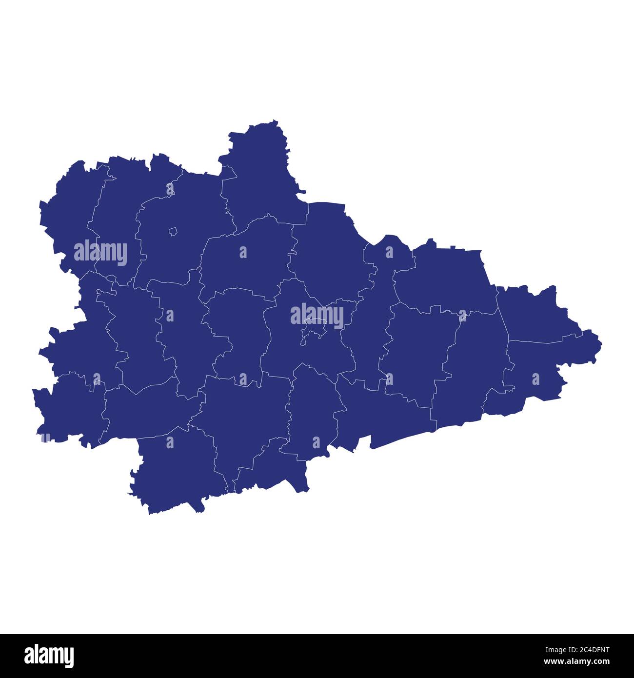 High Quality map of Kurgan Oblast is a region of Russia with borders of ...