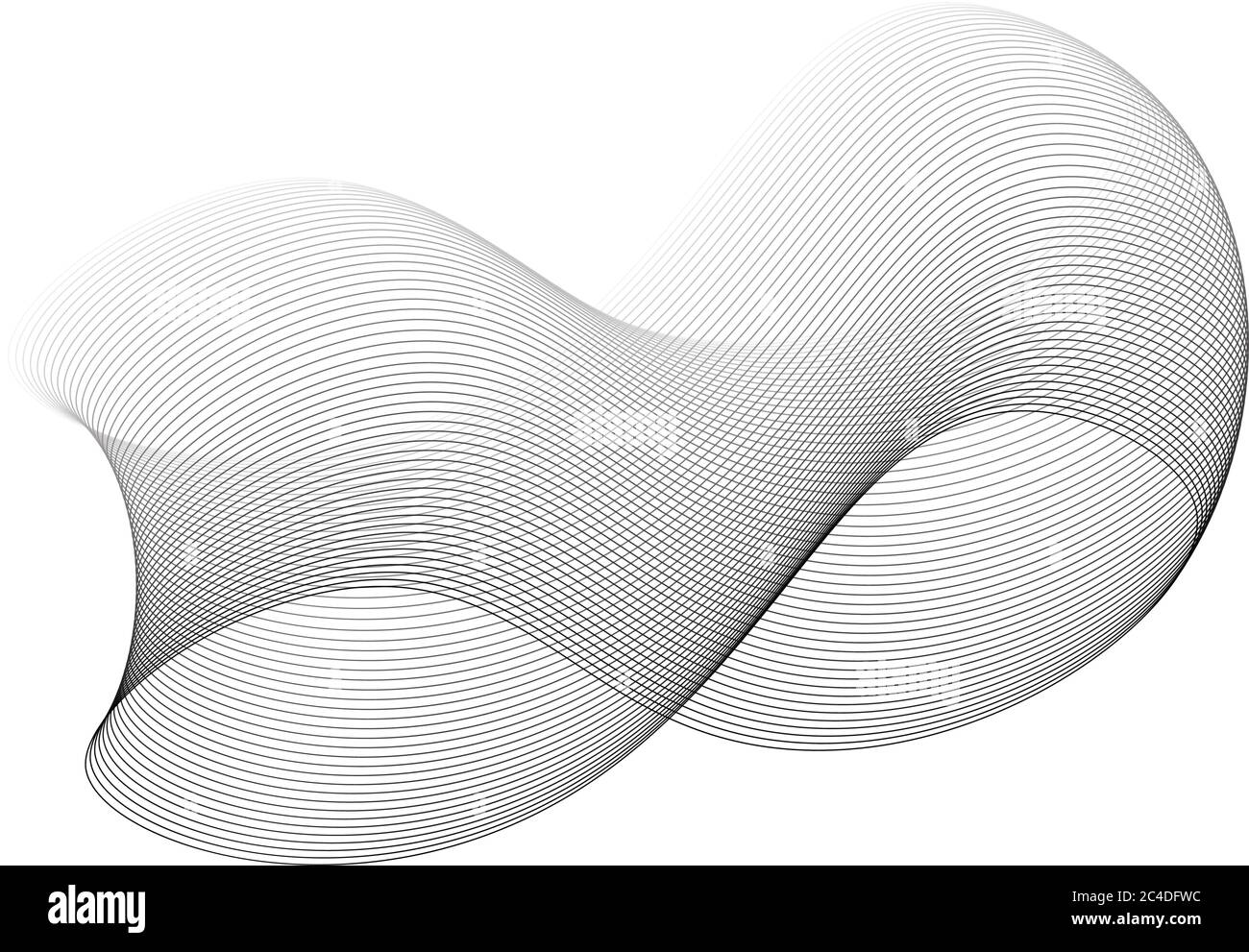 Abstract transparent grey wave background. Smoke effect design element ...