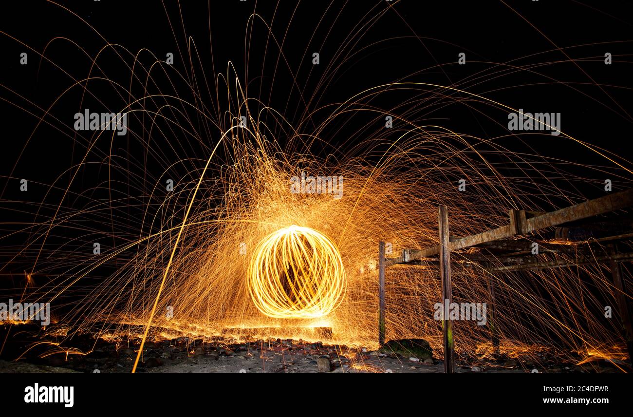 Steelwool spinning hi-res stock photography and images - Alamy