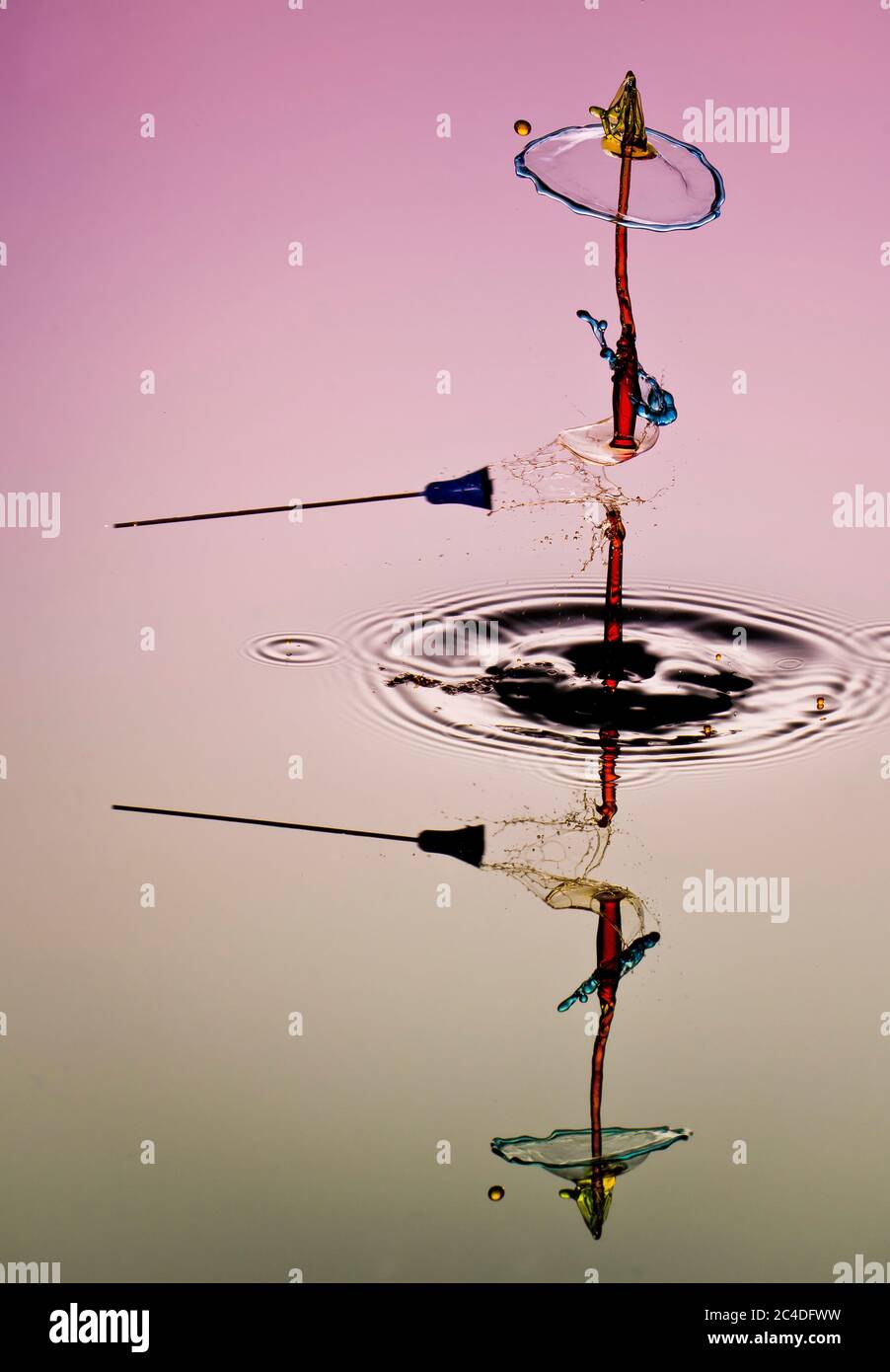 waterdrop collision art abstract Stock Photo - Alamy