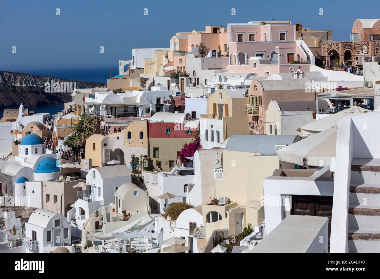 View of village Oia in Santorini, Greece Stock Photo - Alamy