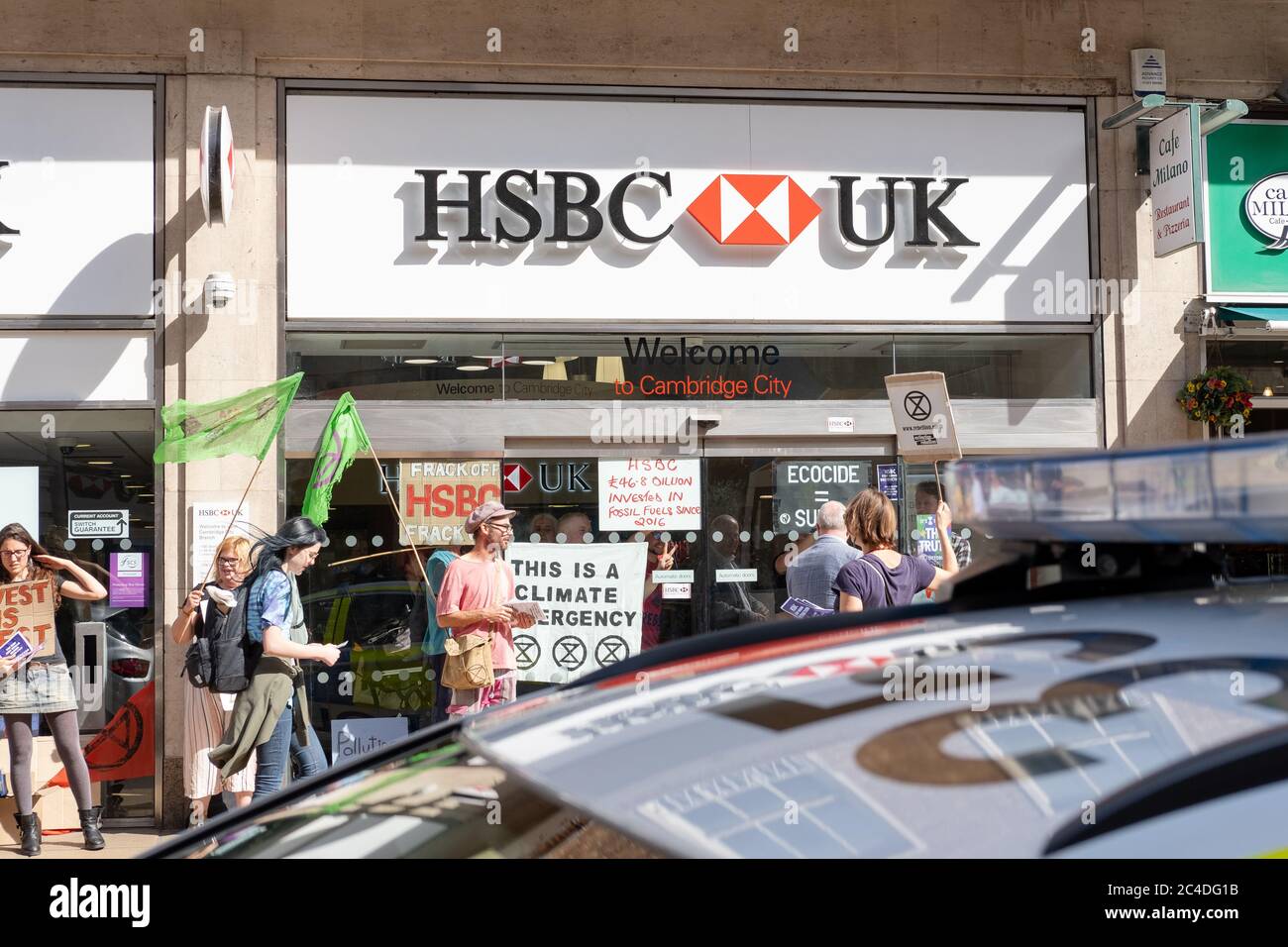 Hsbc protest climate hi-res stock photography and images - Alamy