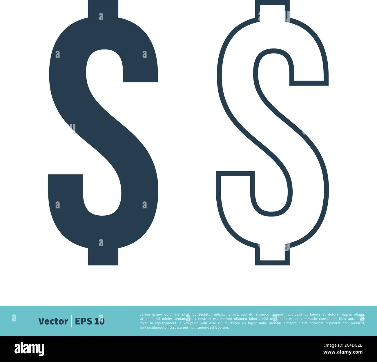 Dollar Icon Vector Logo Template. Money Sign Illustration Design ...