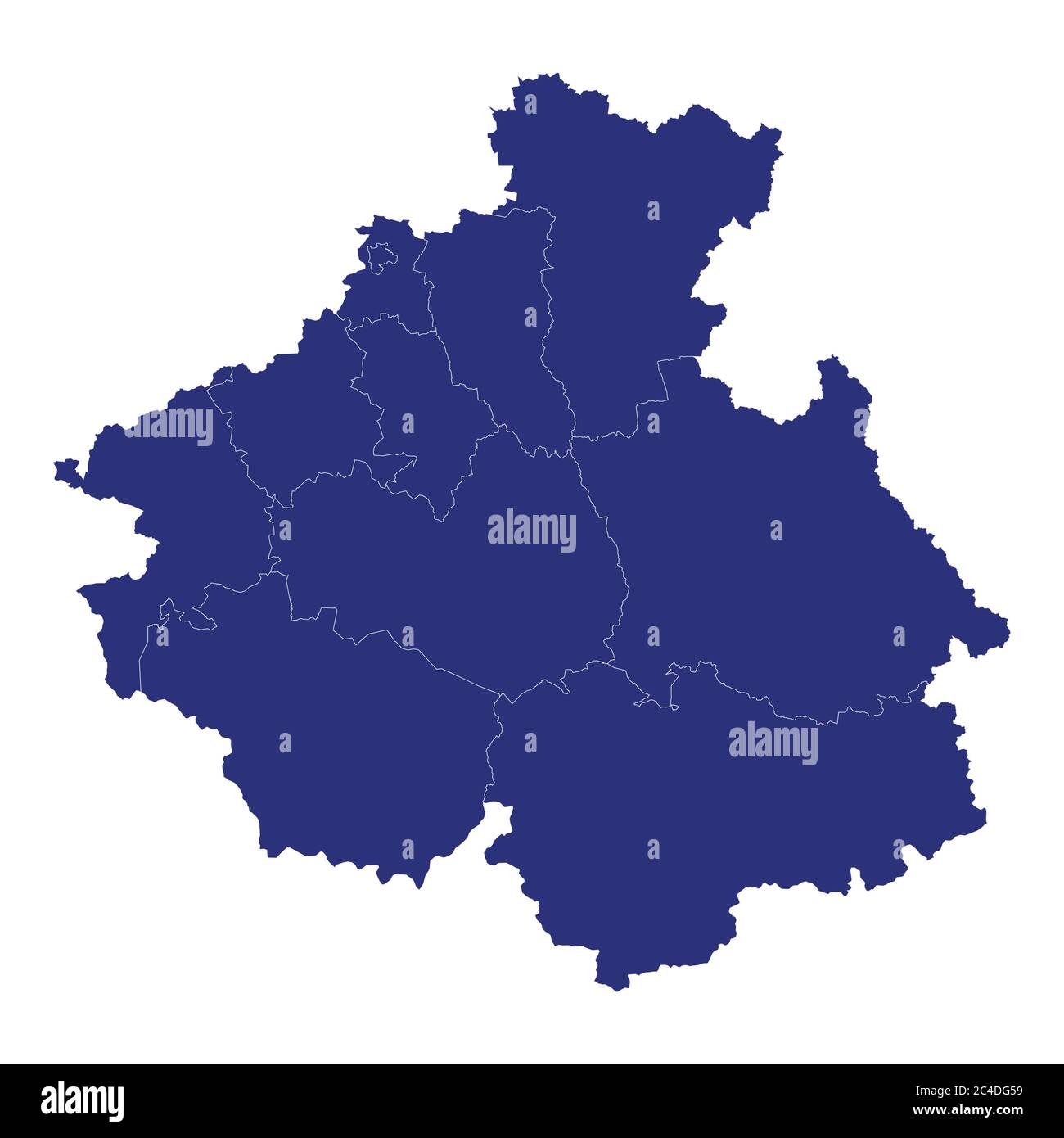 High Quality map of Altai Republic is a region of Russia with borders ...