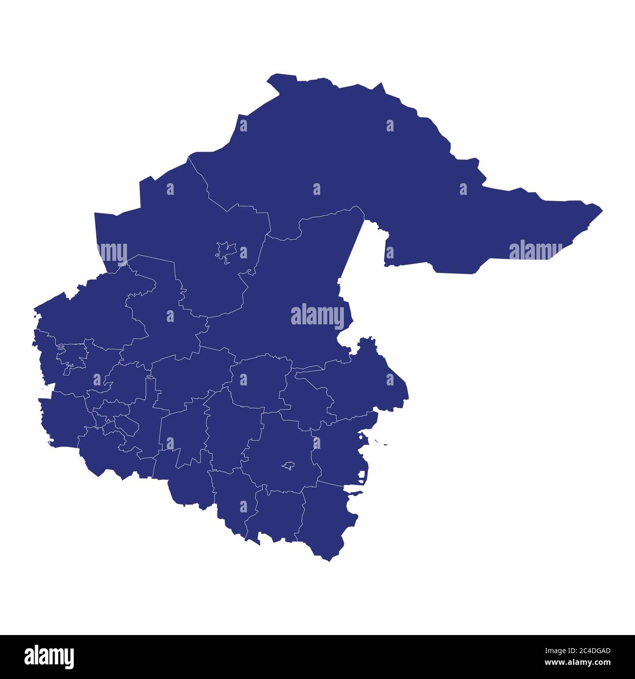 High Quality map of Tyumen Oblast is a region of Russia with borders of ...