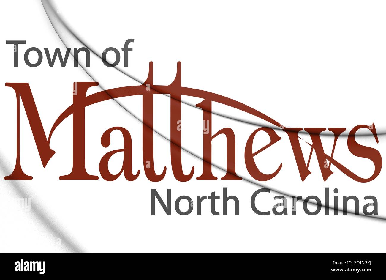 3D Emblem of Matthews (North Carolina), USA. 3D Illustration Stock ...