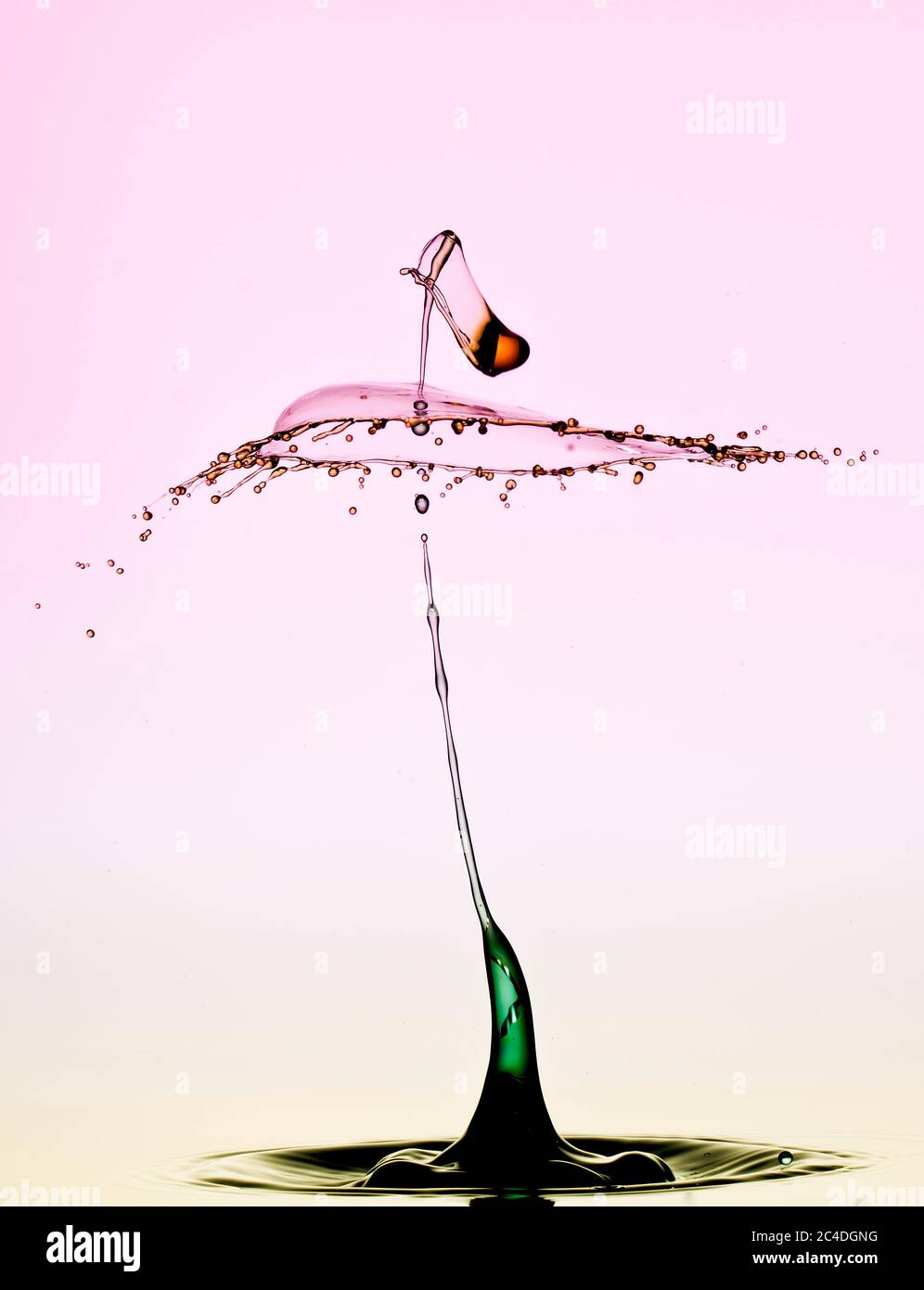 waterdrop collision art abstract Stock Photo - Alamy