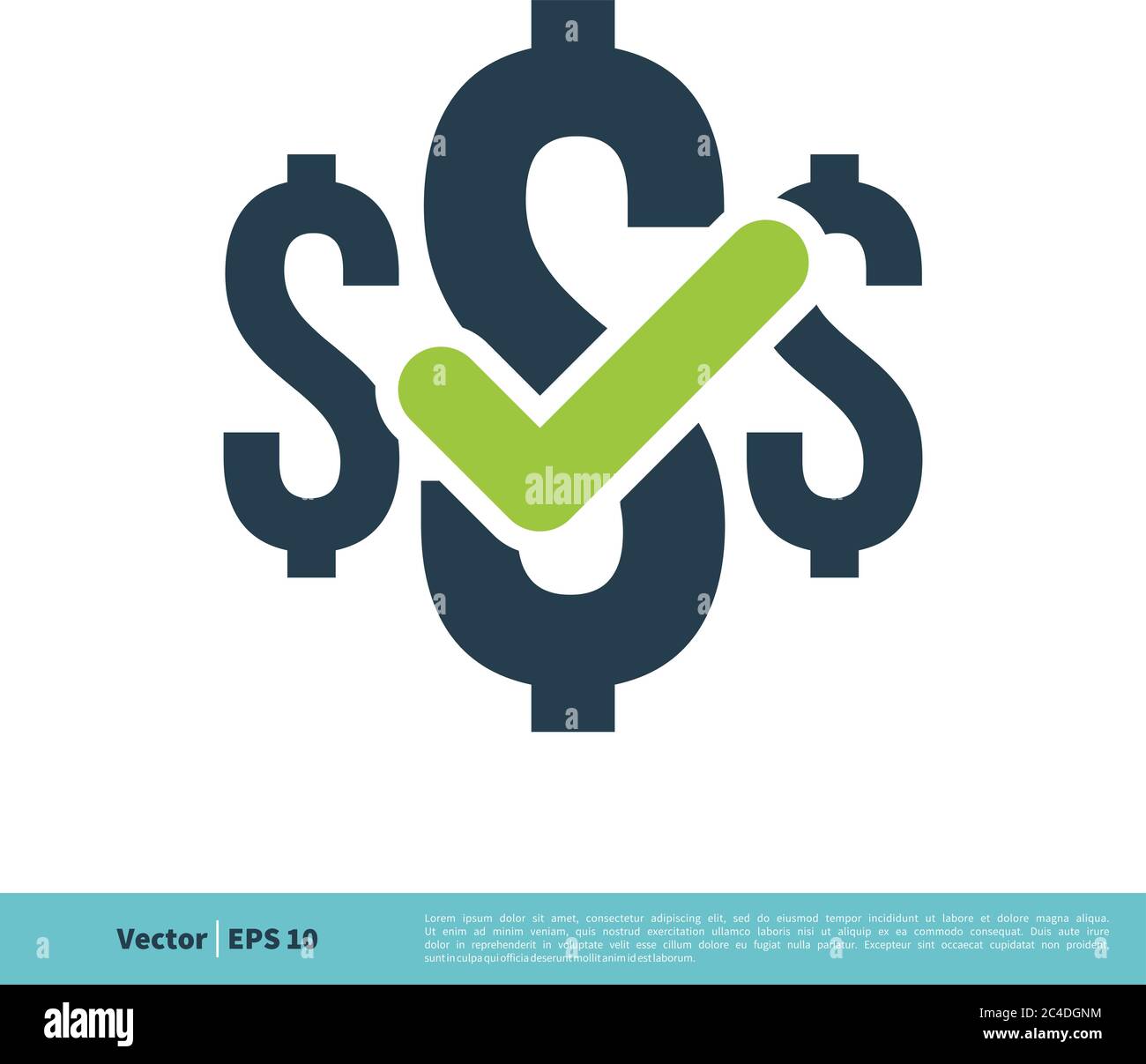Dollar Icon Vector Logo Template. Money Sign Illustration Design ...