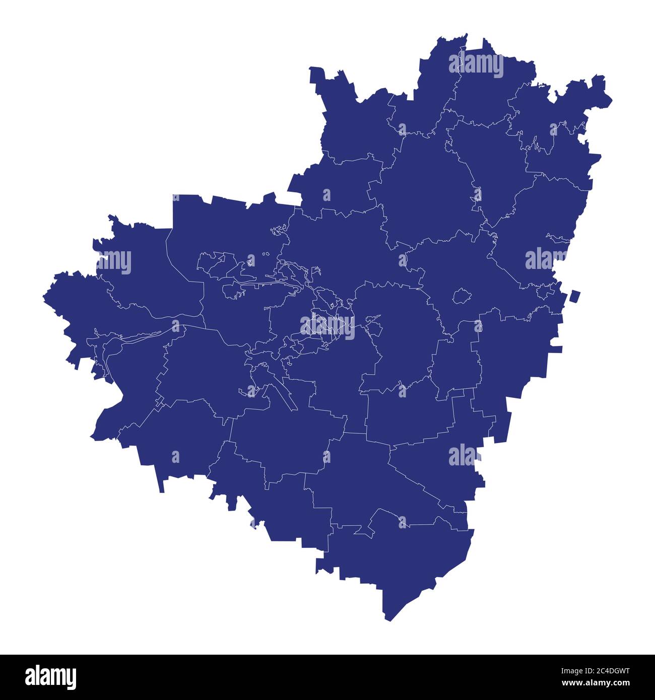 High Quality map of Samara Oblast is a region of Russia with borders of ...