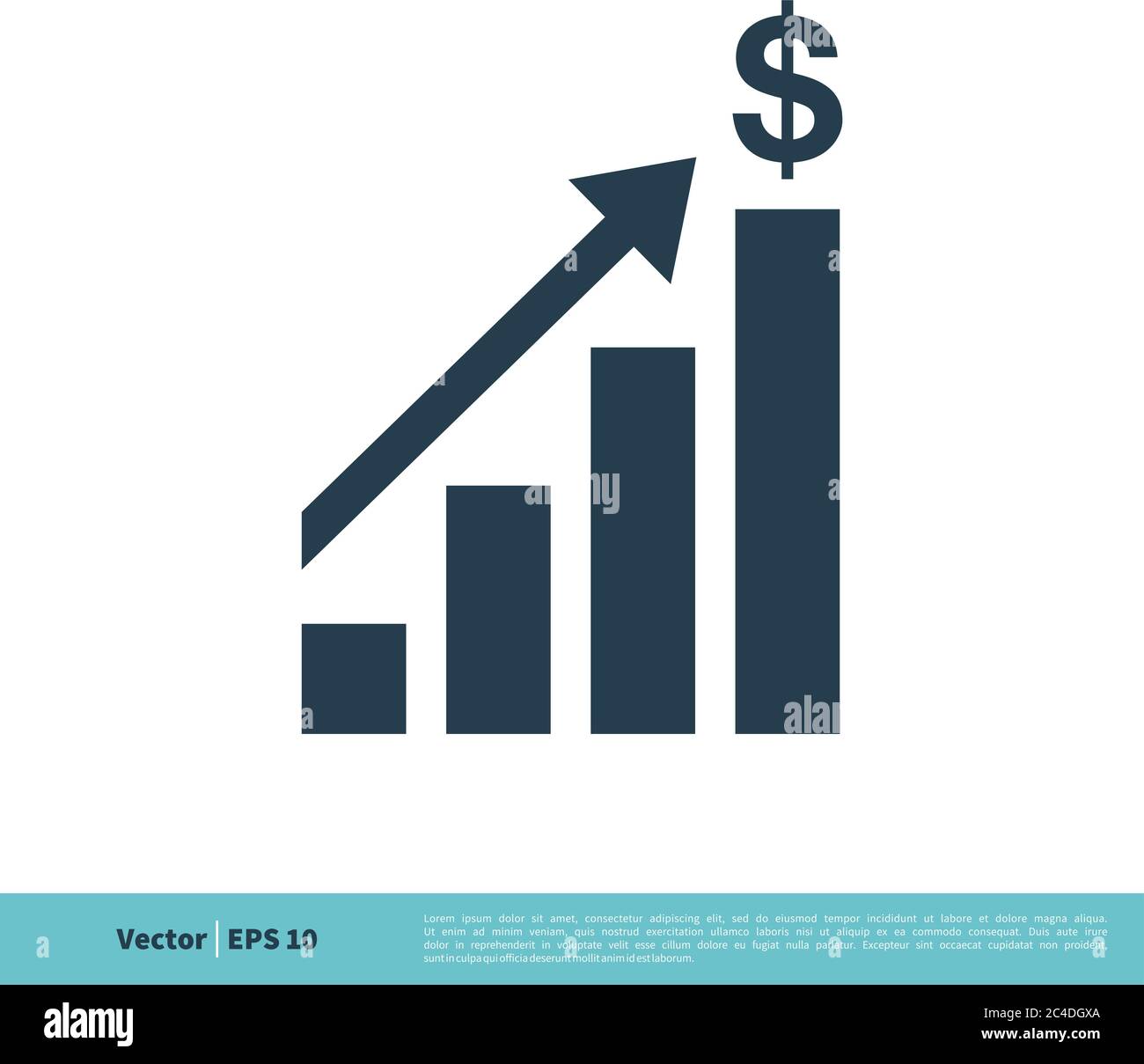Stock Chart, Diagram, Analytic, Sales Result Icon Vector Logo Template ...
