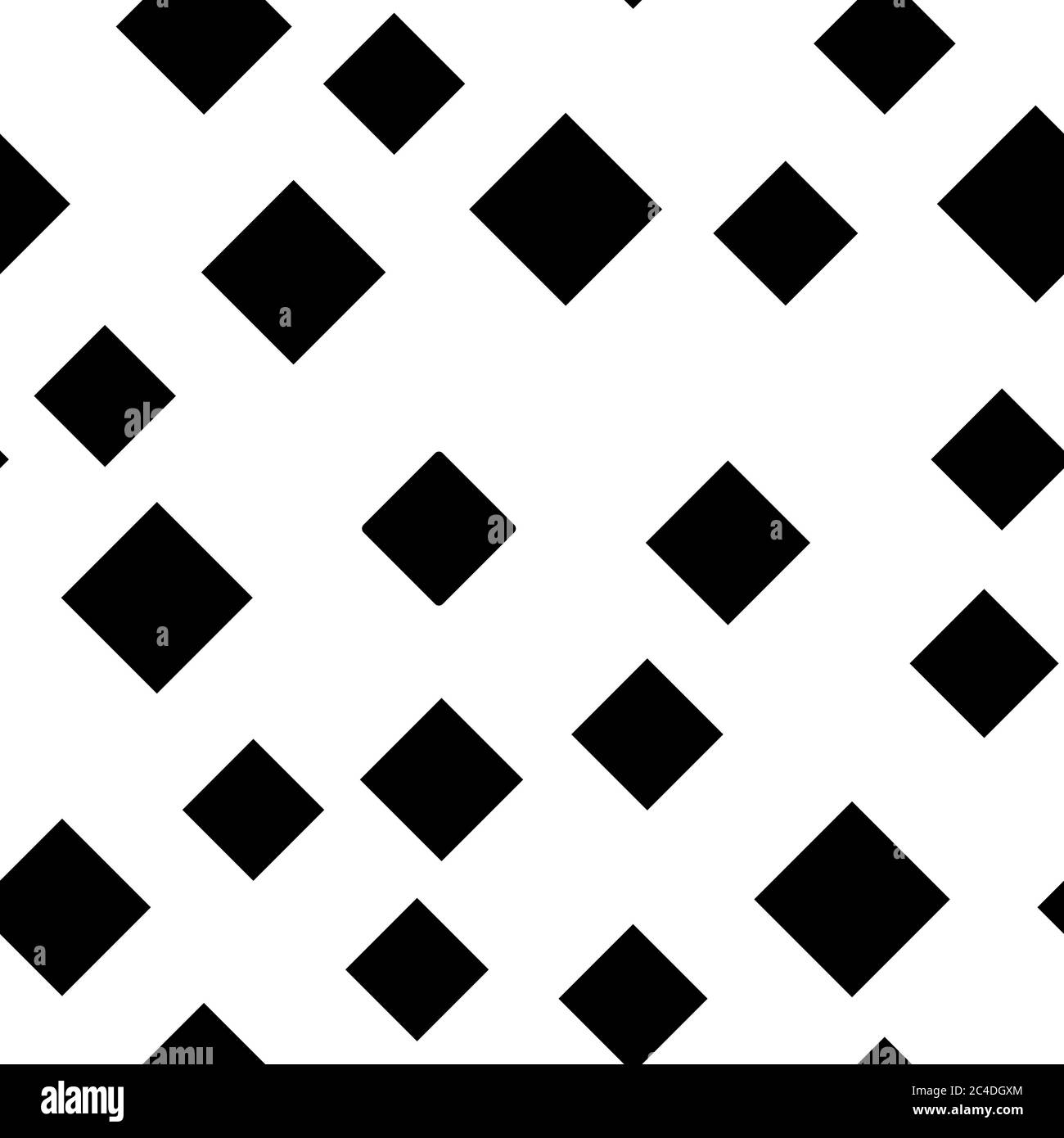 Seamless abstract geometric pattern of black squares in random order ...