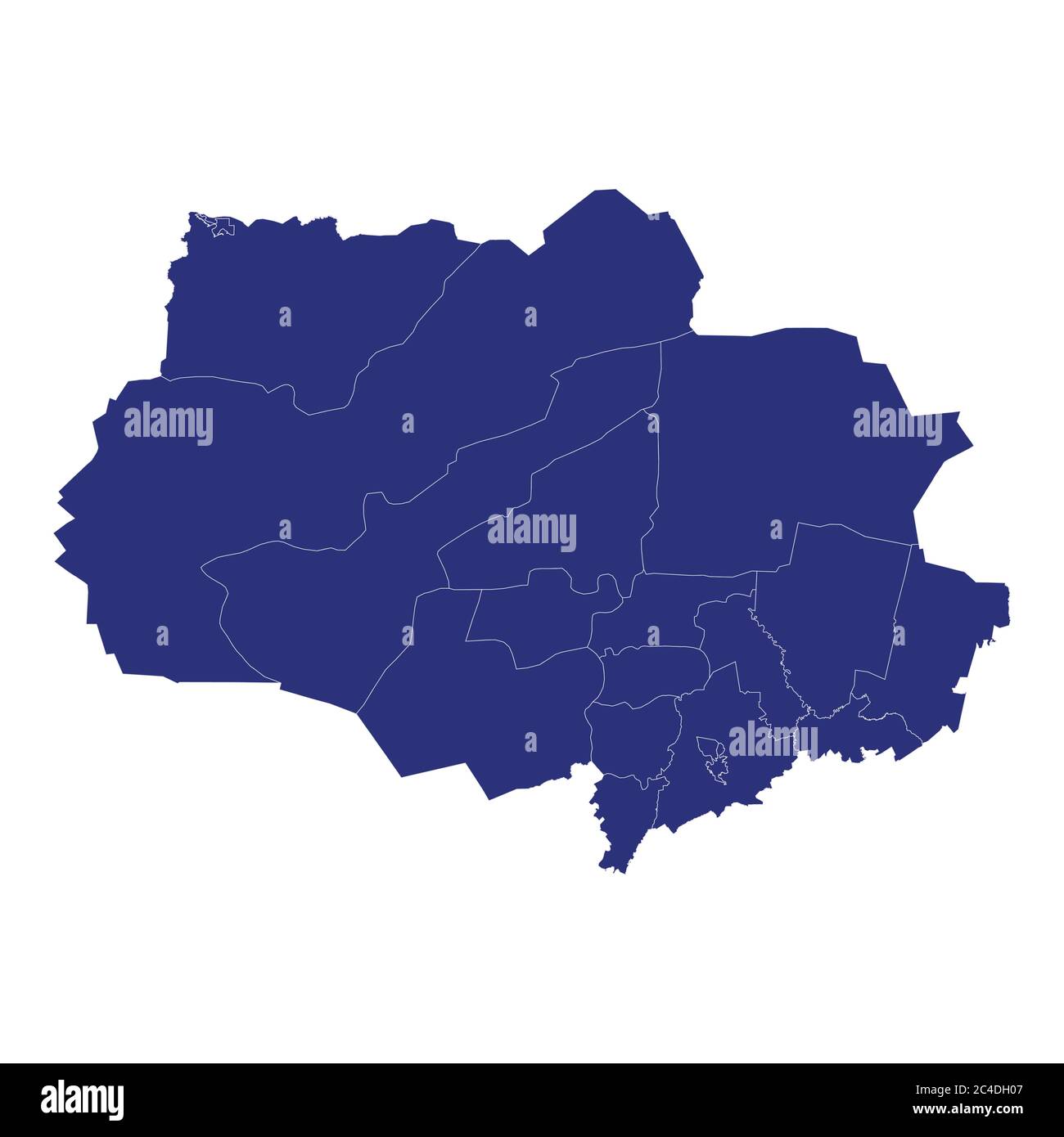 High Quality map of Tomsk Oblast is a region of Russia with borders of ...