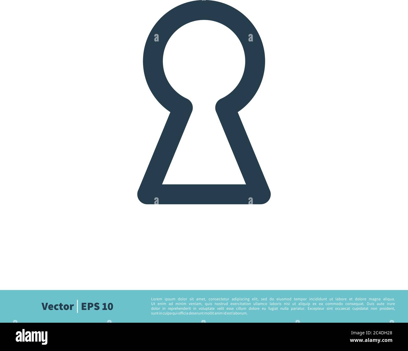 Keyhole Icon Vector Logo Template Illustration Design. Vector EPS 10 ...