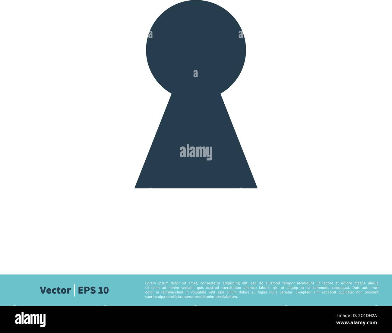Keyhole Icon Vector Logo Template Illustration Design. Vector EPS 10 ...