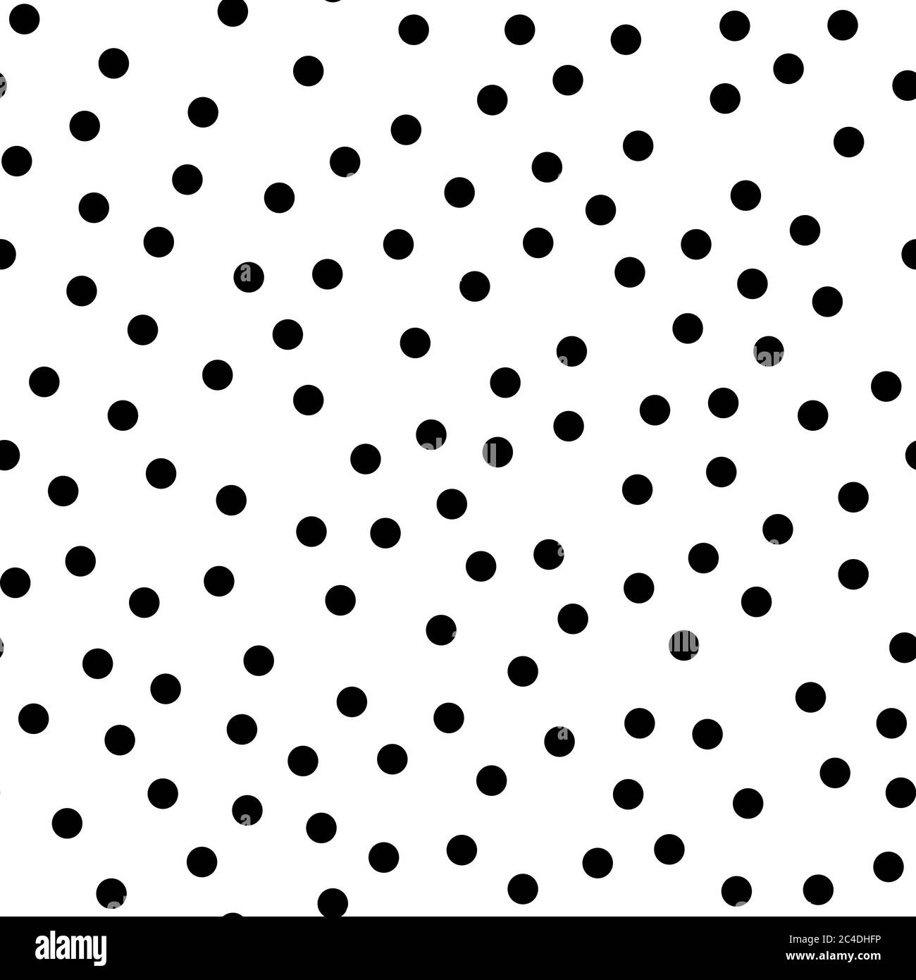 Random dotted seamless pattern. Simple geometric background in black ...