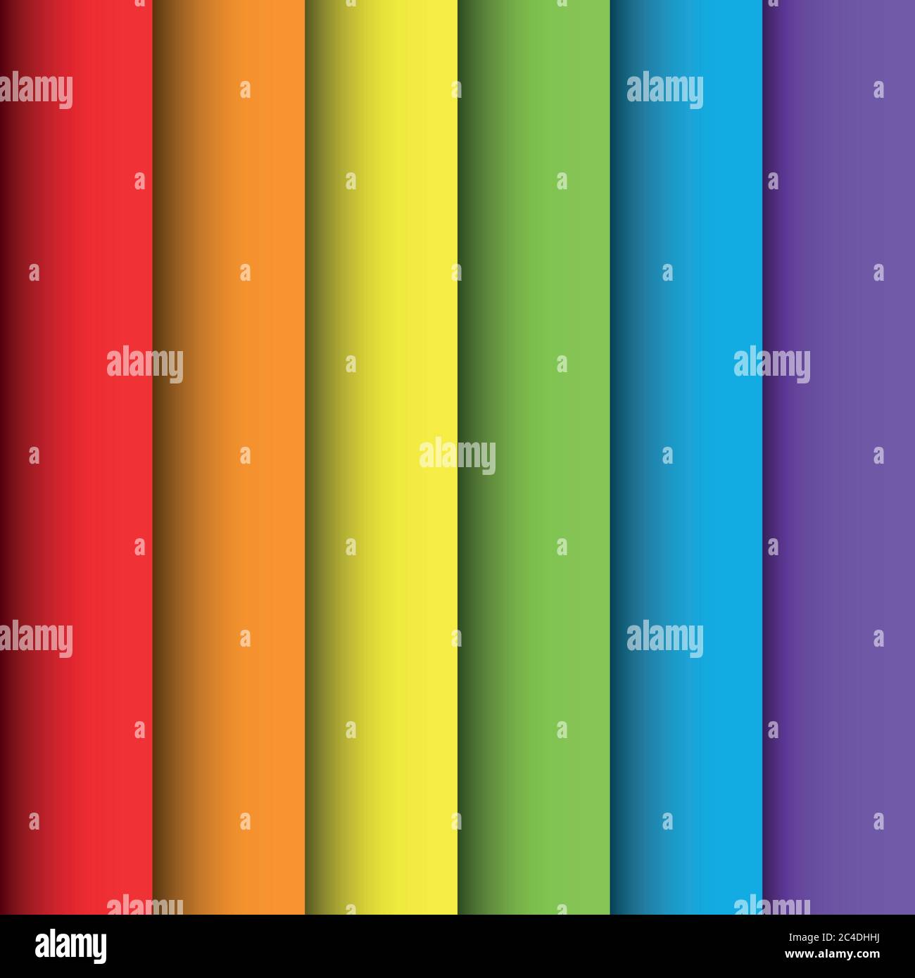 Overlapping colorful paper sheets in colors of rainbow spectrum. With ...