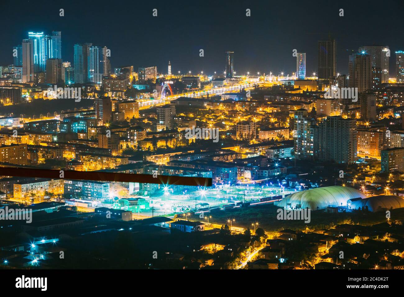 Batumi, Adjara, Georgia. Aerial View Of Urban Cityscape Skyline At ...