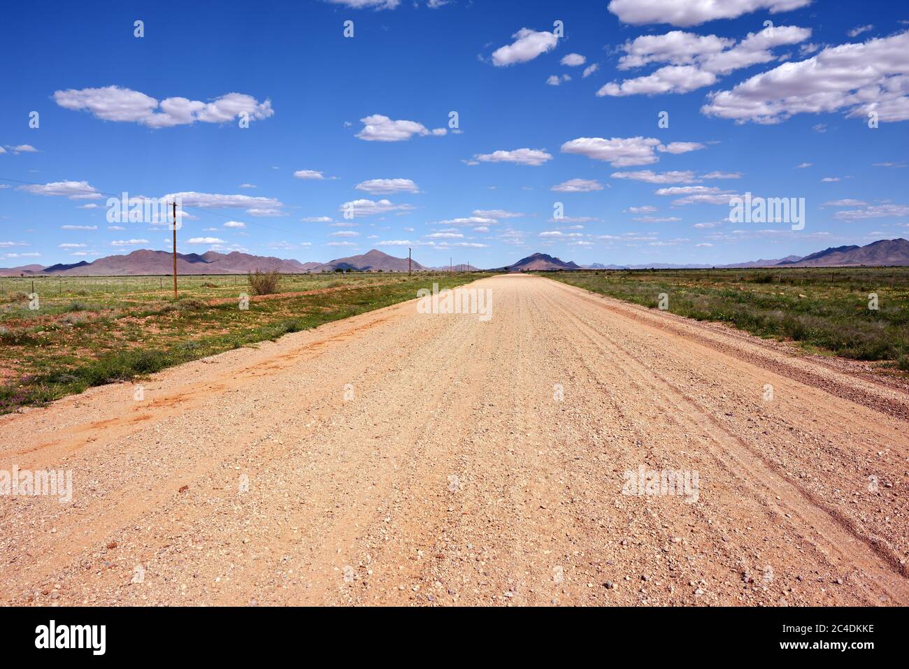 Empty dirt road in the Namib desert, Namibia, Africa Stock Photo - Alamy