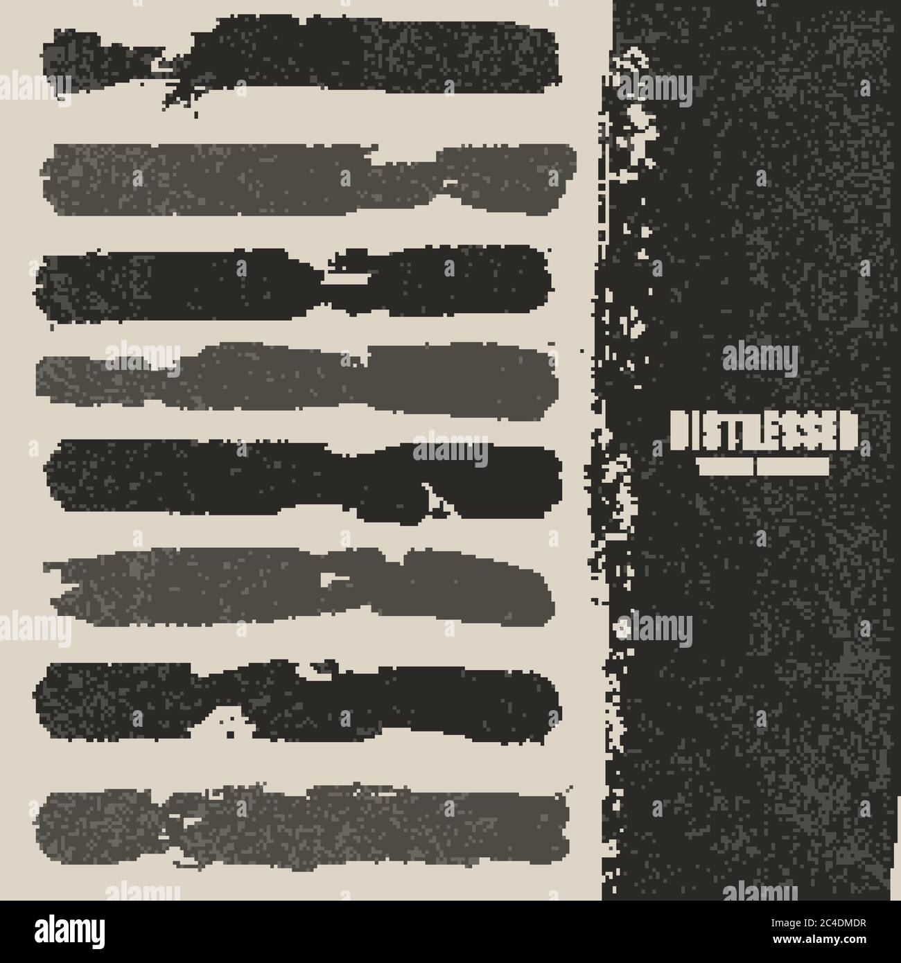 Distressed stroke texture element banners Stock Vector Image & Art - Alamy