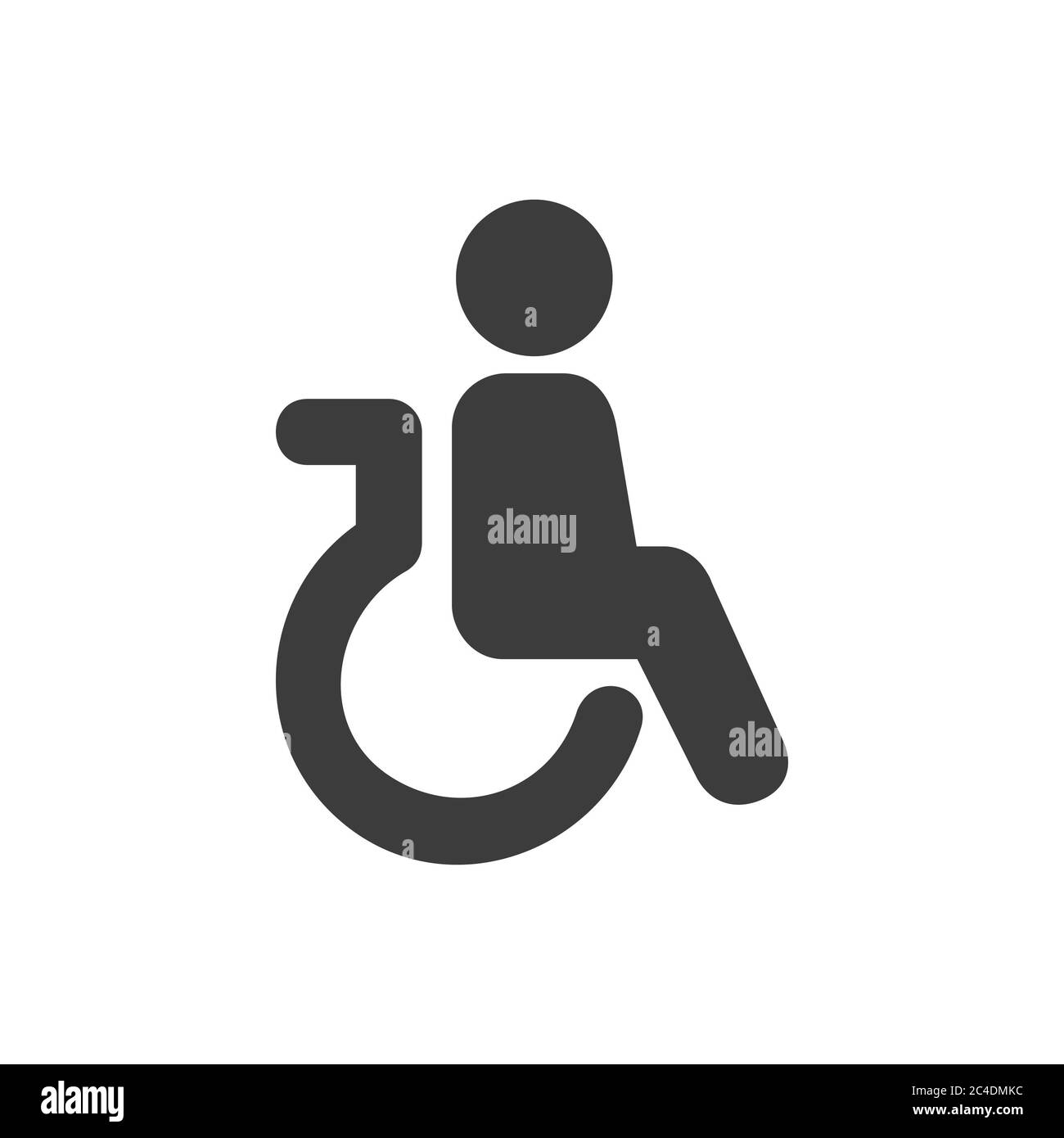 Disabled sign icon Stock Photo - Alamy