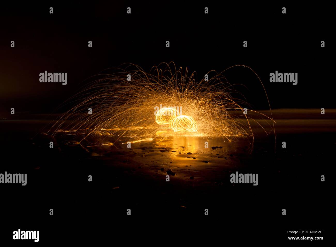 spinning steelwool sparks Stock Photo - Alamy