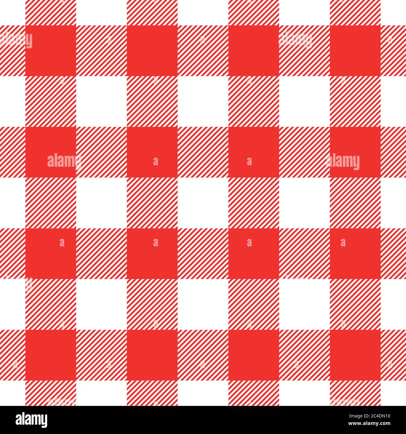 Lumberjack plaid pattern in red and black. Seamless vector pattern ...