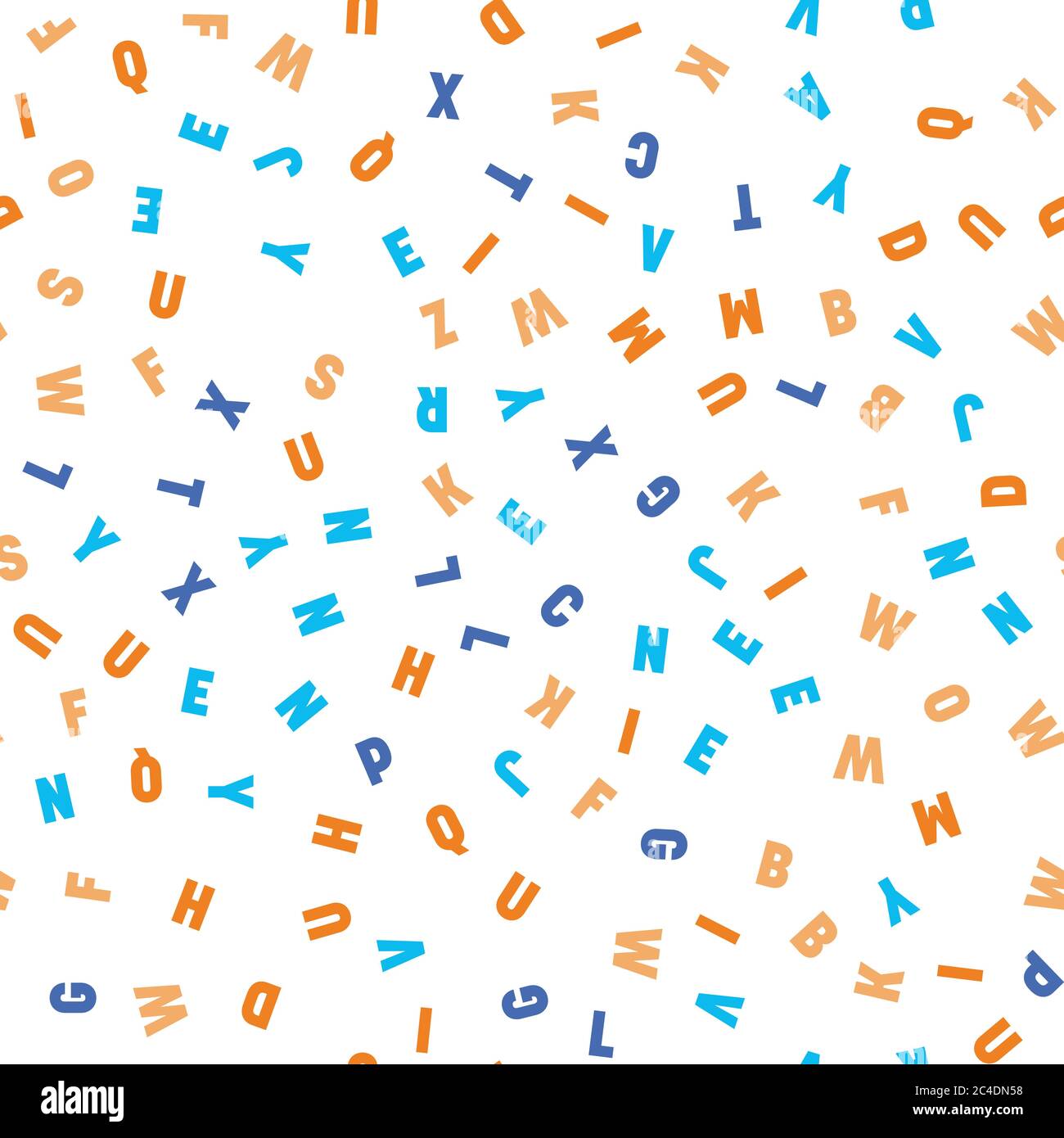 Random letters typography vector Cut Out Stock Images & Pictures - Alamy