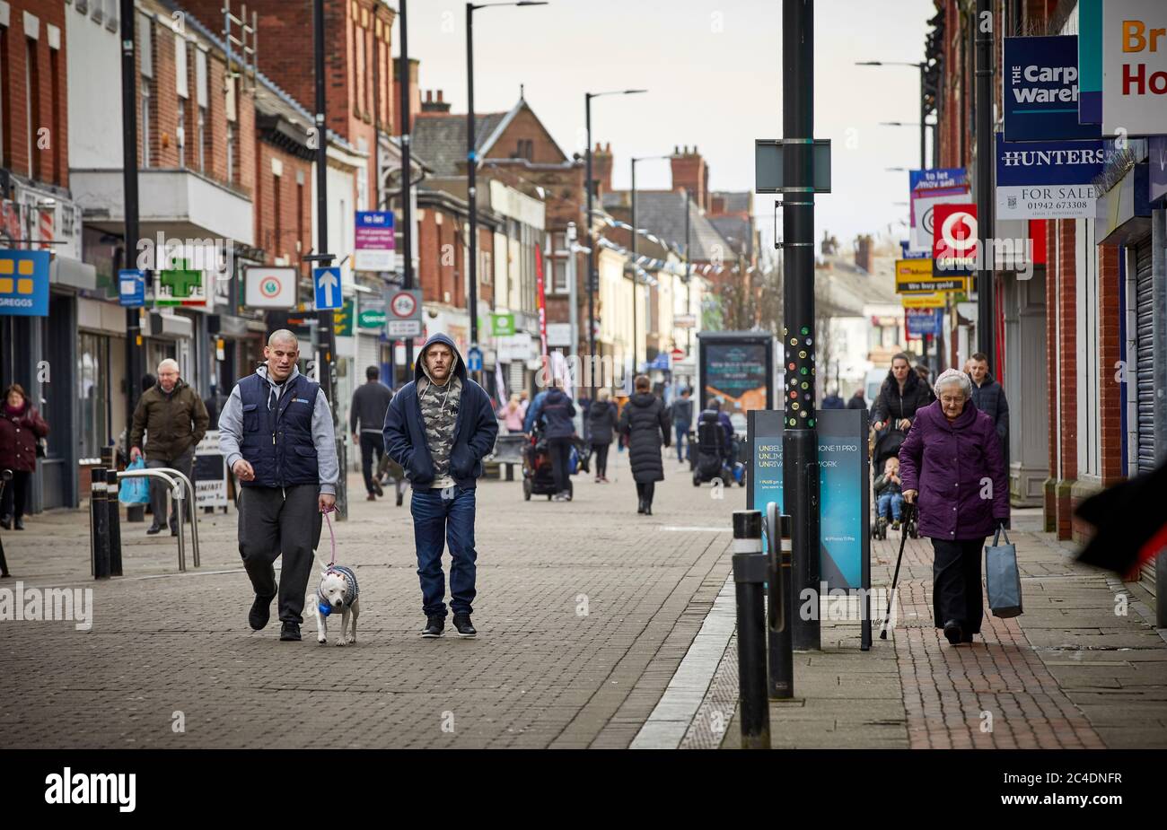 Leigh greater manchester high street hi-res stock photography and ...