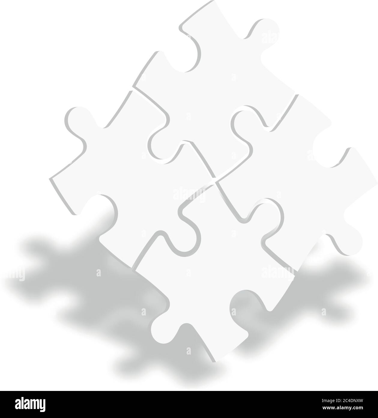 3d Puzzle Piece Vector
