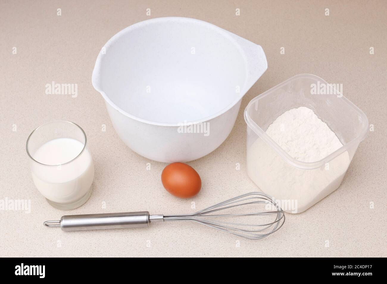 Chef at work: How to make a traditional pancakes. Step by step ...