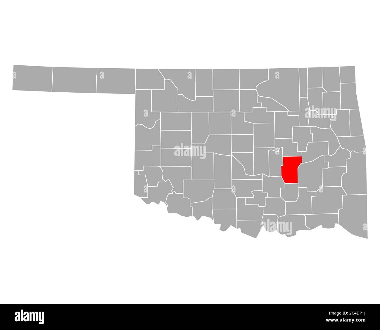 Hughes county map hi-res stock photography and images - Alamy