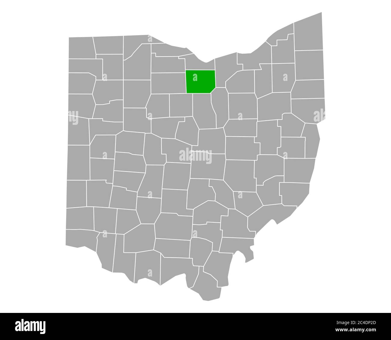 Map of Huron in Ohio Stock Photo - Alamy
