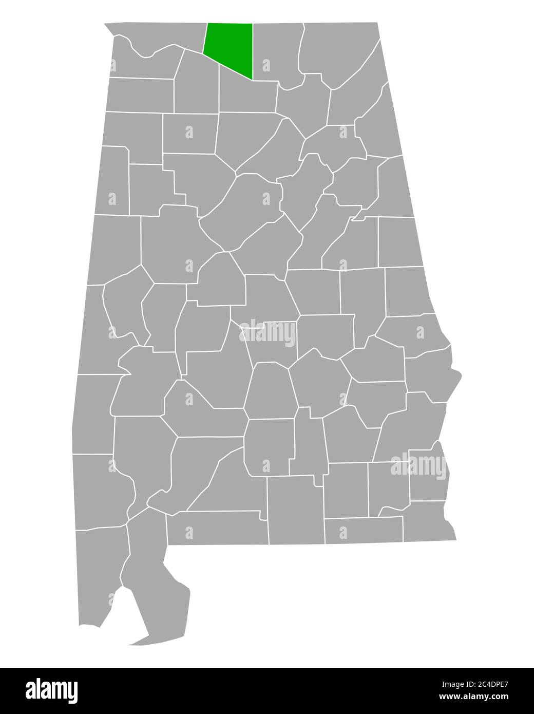 Map of Limestone in Alabama Stock Photo - Alamy