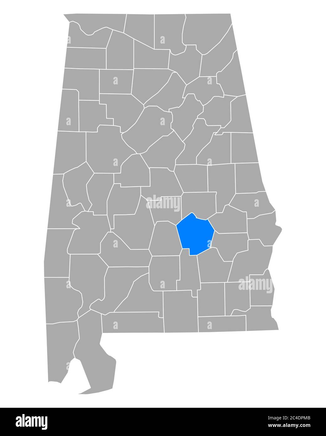 Map of Montgomery in Alabama Stock Photo - Alamy
