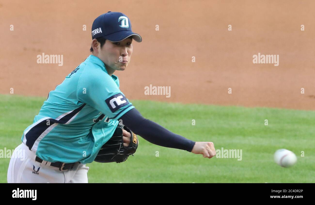 26th June, 2020. NC Dinos' Lee Jae-hak The NC Dinos' Lee Jae-hak ...