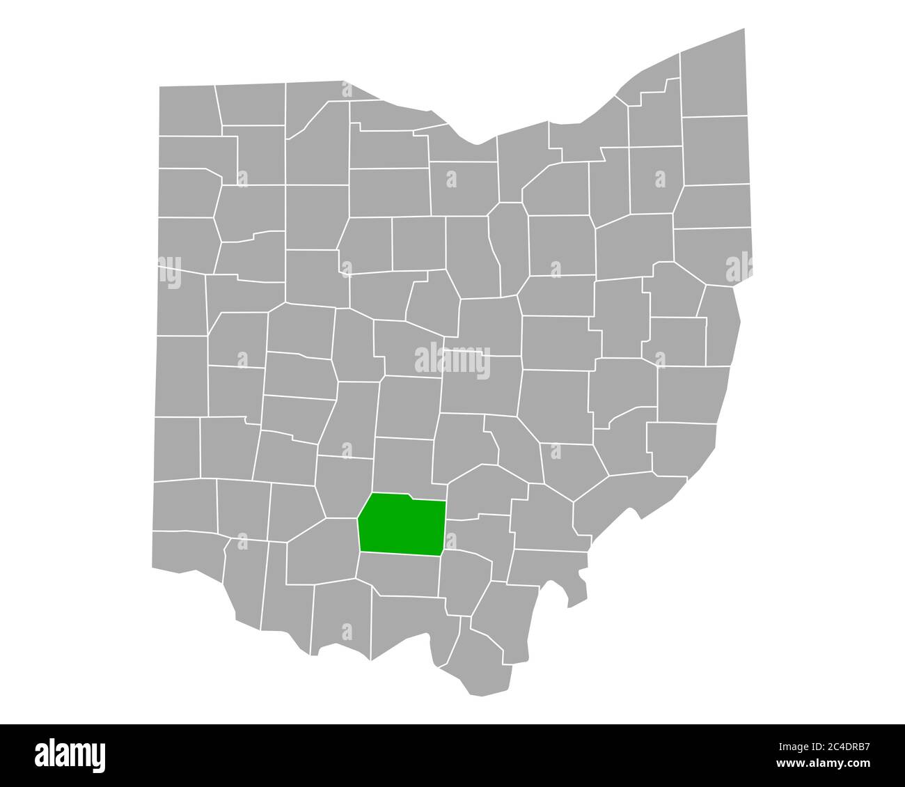 Map of Ross in Ohio Stock Photo - Alamy