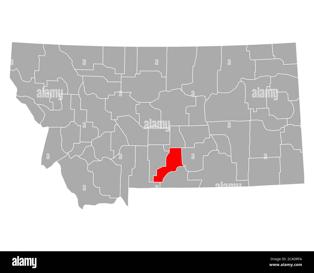 Map of Stillwater in Montana Stock Photo - Alamy