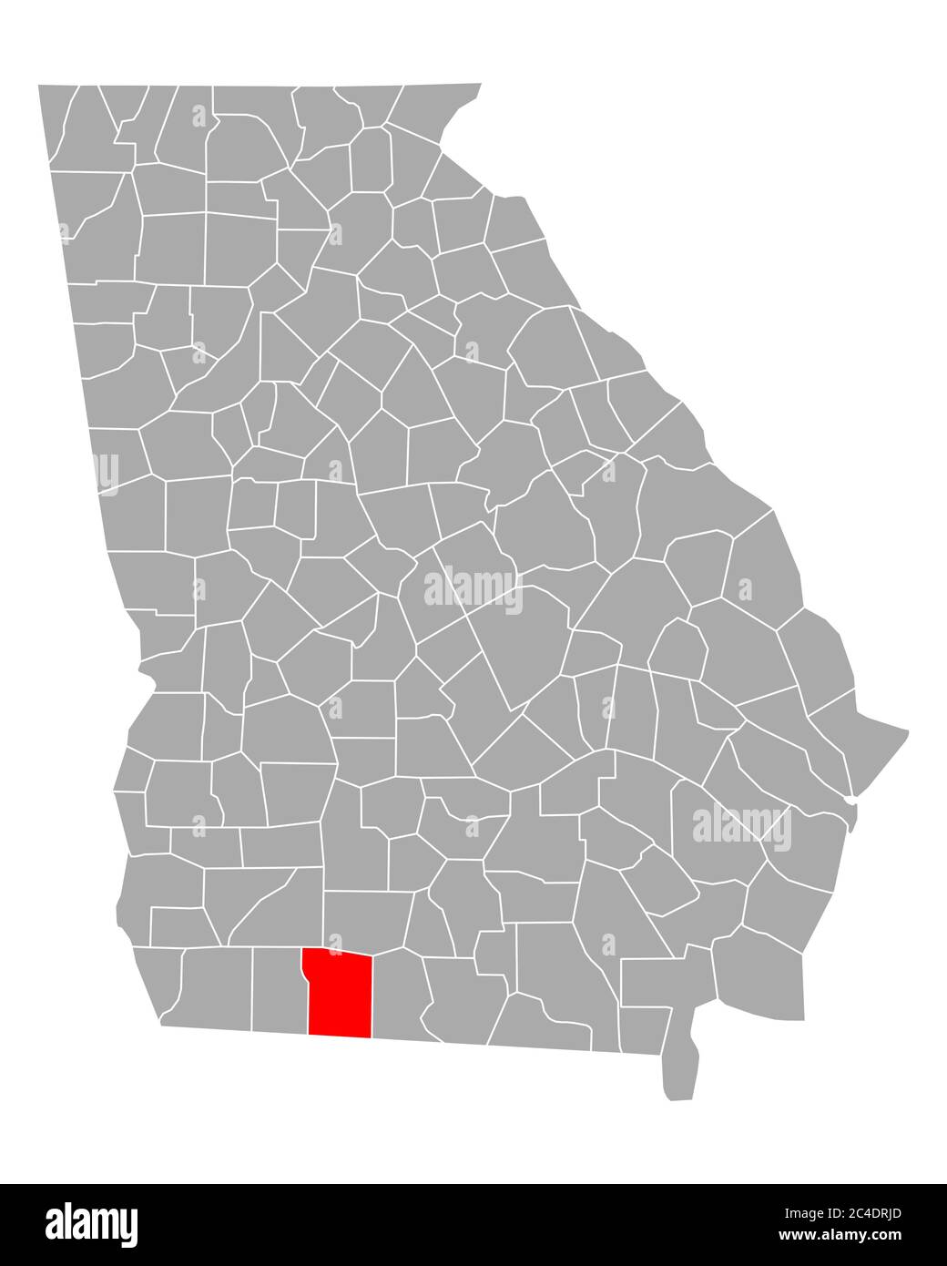 Map of Thomas in Georgia Stock Photo - Alamy