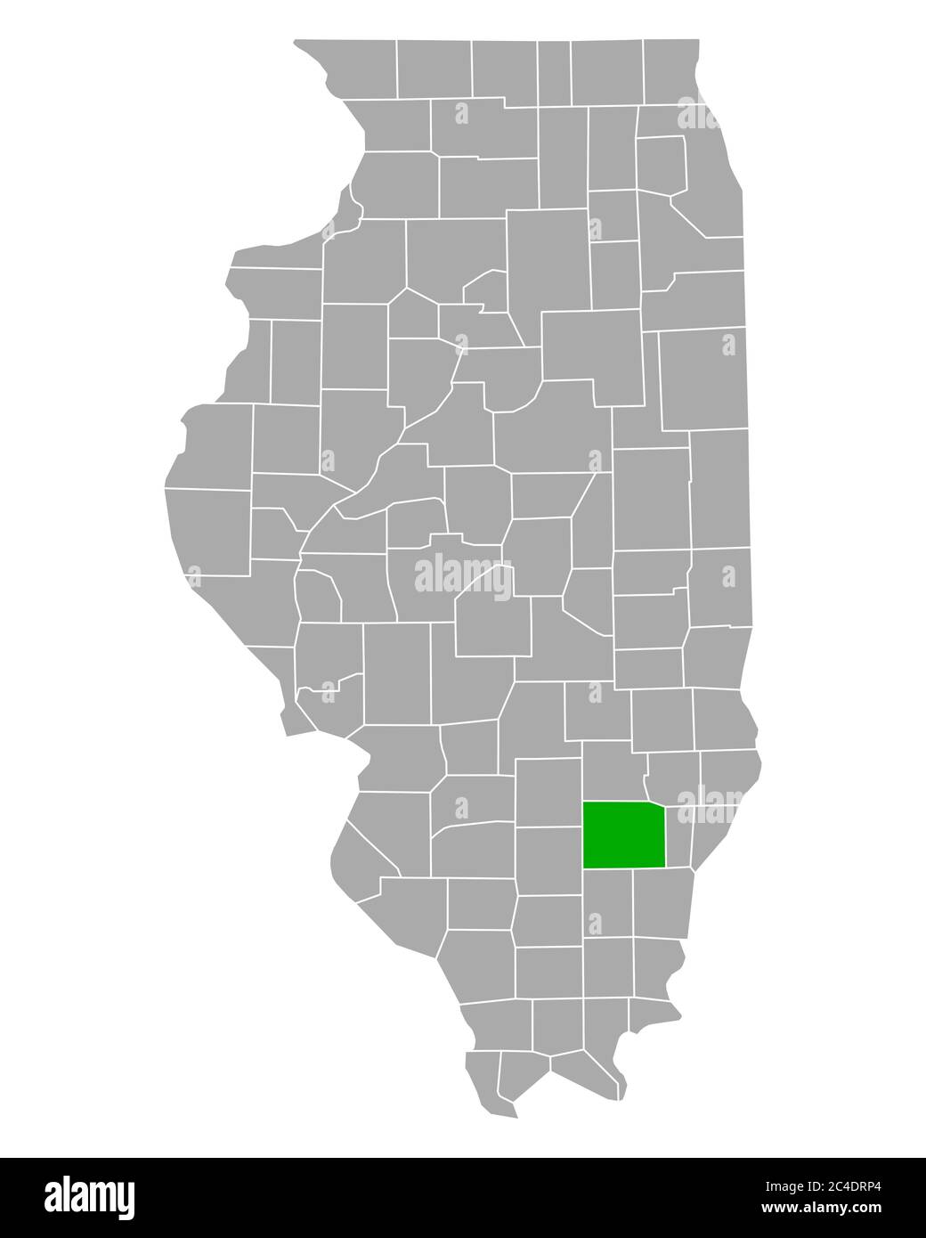 Map of Wayne in Illinois Stock Photo - Alamy