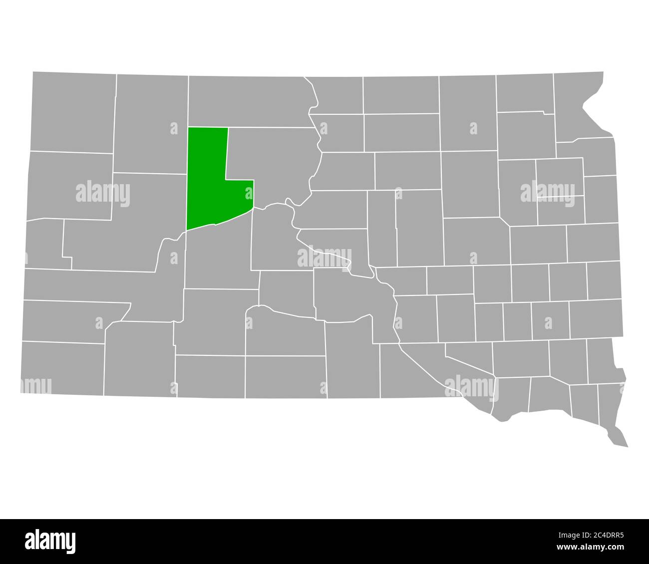 Ziebach south dakota map hi-res stock photography and images - Alamy
