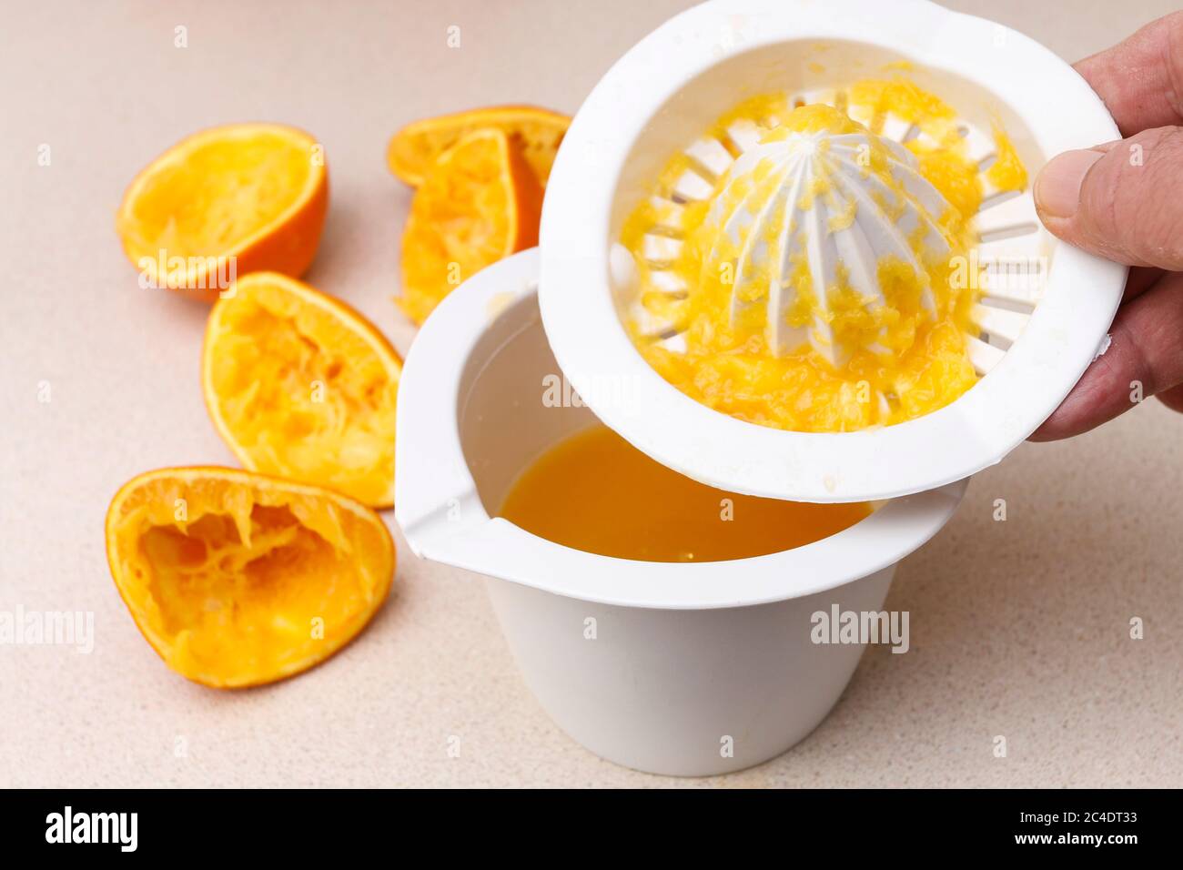 How to make a fresh orange juice. Step by step, tutorial. Healthy food ...