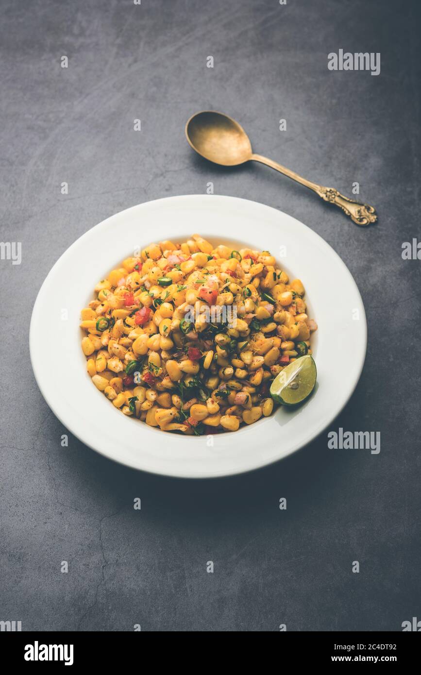 Indian Sweet Corn Chat or Chat is an easy to make snack recipe, served ...