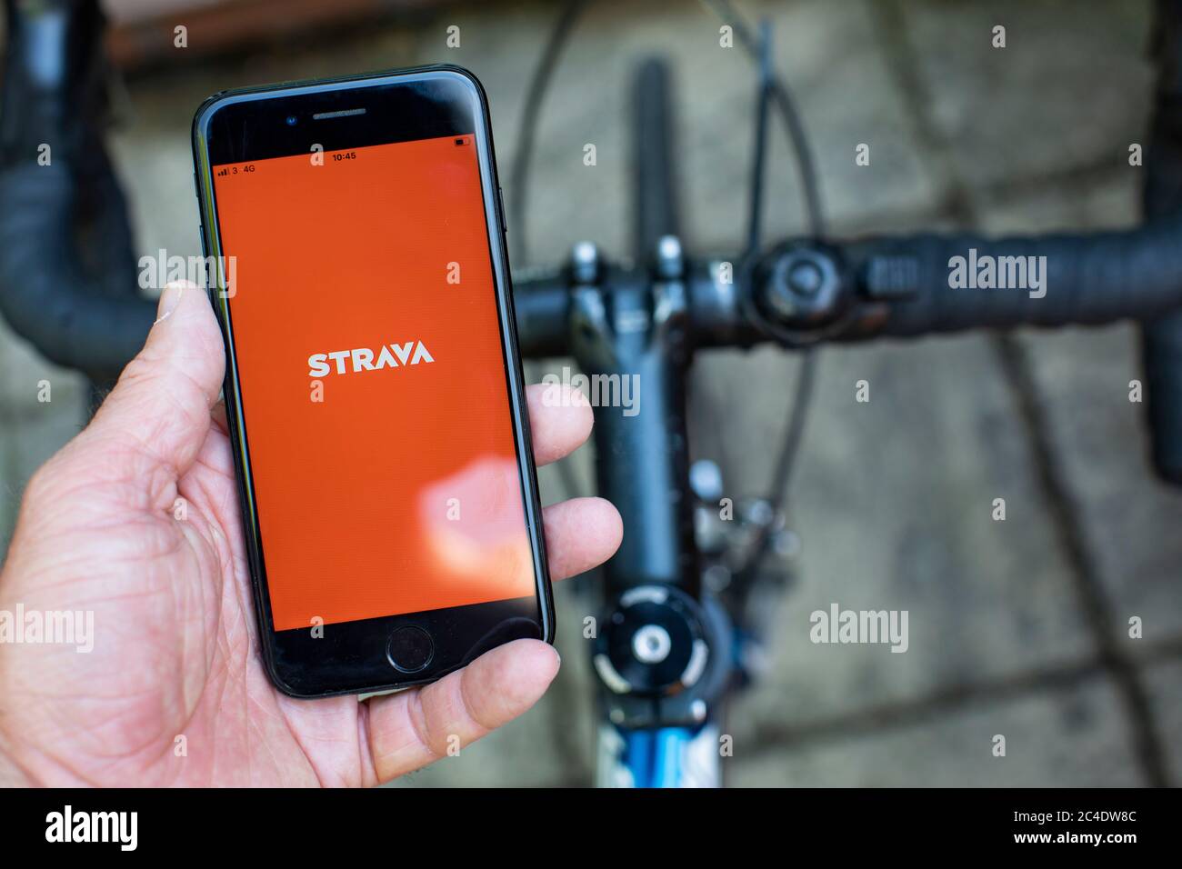 Strava app bike hi-res stock photography and images - Alamy